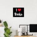 I Love Books Poster | Zazzle