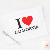 I Love California Rectangular Sticker | Zazzle