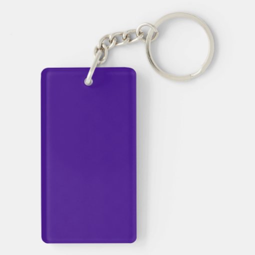 I Love Cats Purple Custom Keychain | Zazzle