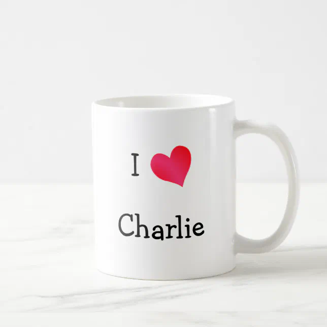 I Love Charlie Coffee Mug | Zazzle