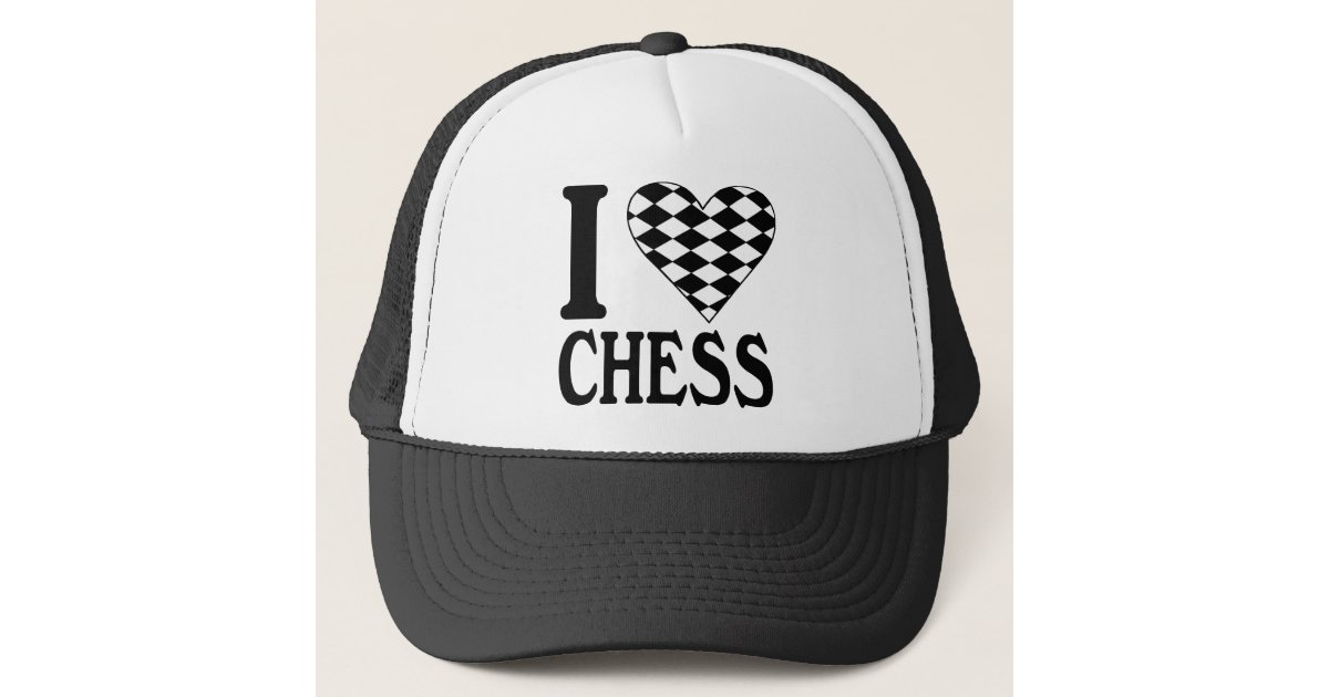 I Love Chess Hat | Zazzle
