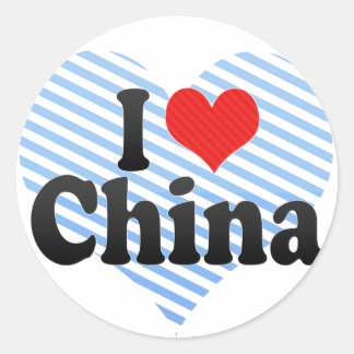I Love China Stickers | Zazzle