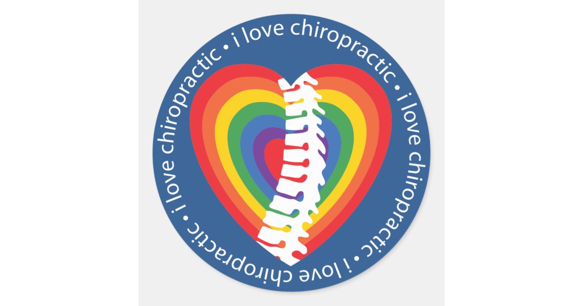 I Love Chiropractic Stickers | Zazzle