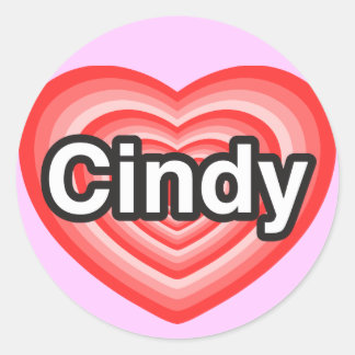 I Love Cindy Stickers | Zazzle