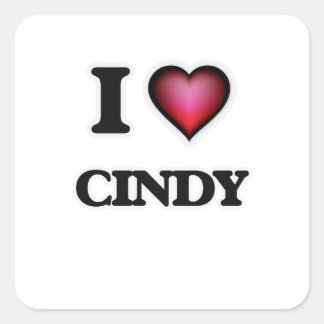 I Love Cindy Stickers | Zazzle