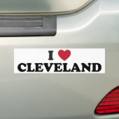 I Love Cleveland Ohio Bumper Sticker | Zazzle