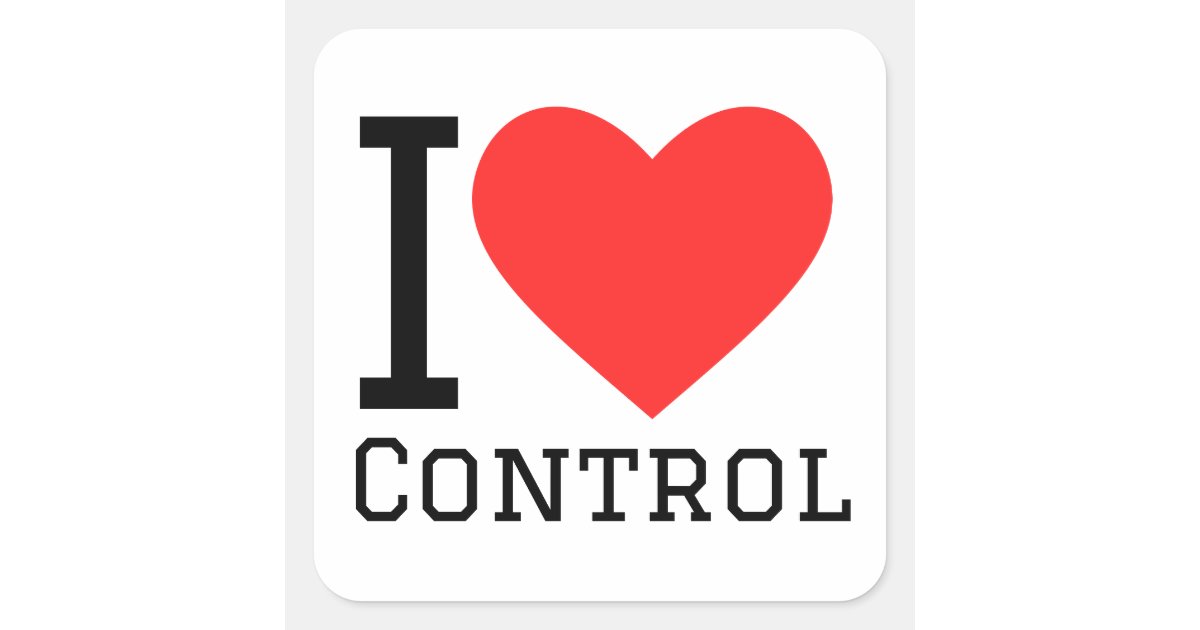 I love control square sticker | Zazzle