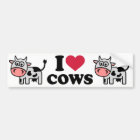 Cute Cow Bumper Sticker | Zazzle.com