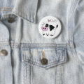 I Love Cows - cute funny cartoon cow Button | Zazzle