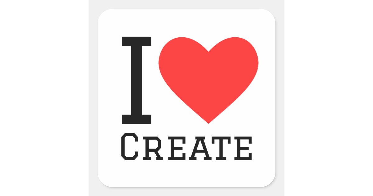 I love create square sticker | Zazzle