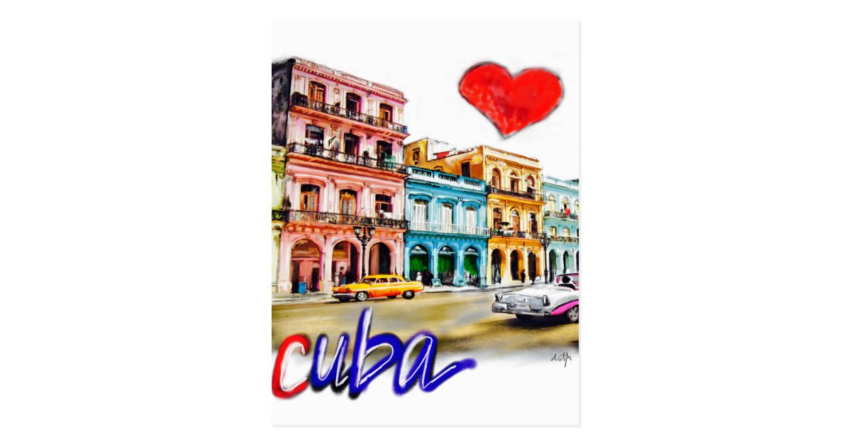 I love Cuba Postcard | Zazzle.com