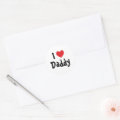 I Love Daddy Classic Round Sticker | Zazzle