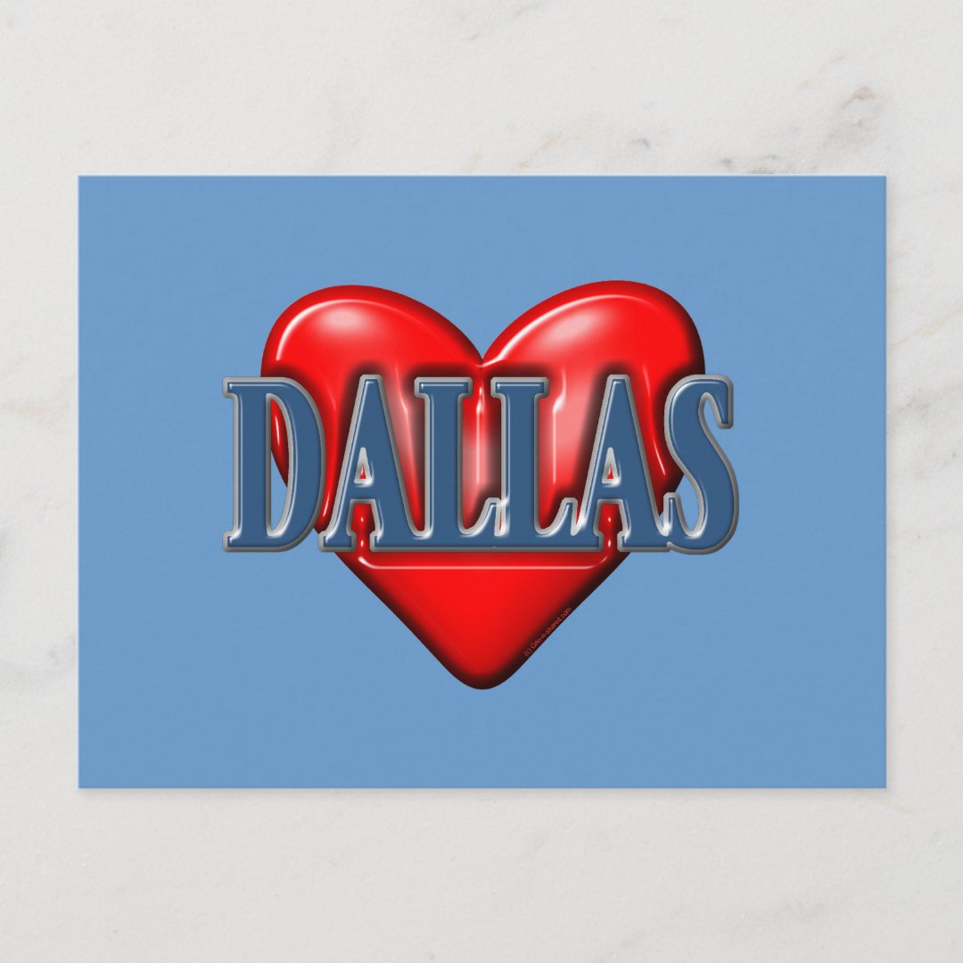 I love Dallas Texas Postcard | Zazzle