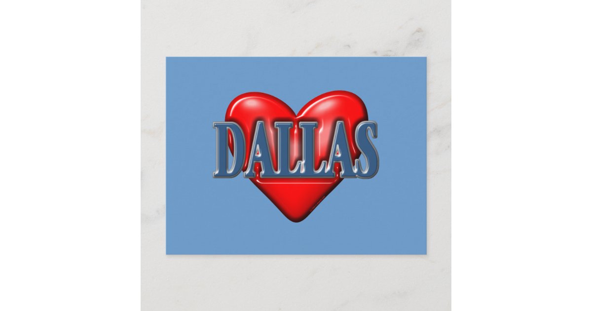 I love Dallas Texas Postcard | Zazzle
