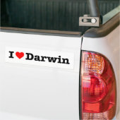 "I LOVE DARWIN" BUMPER STICKER | Zazzle