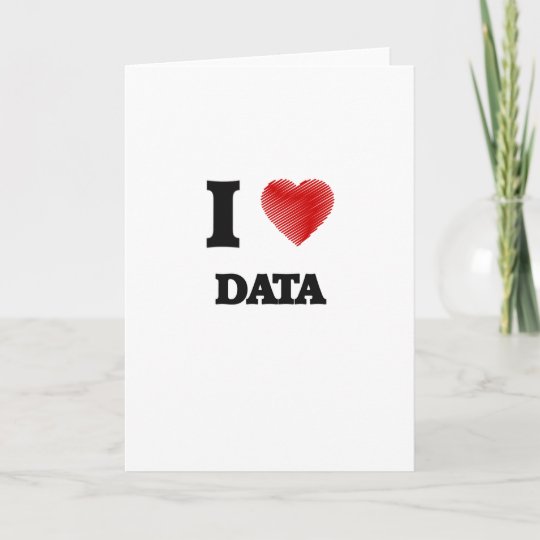 I love Data Card | Zazzle.com