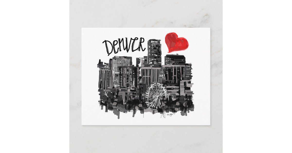 I love Denver Postcard | Zazzle