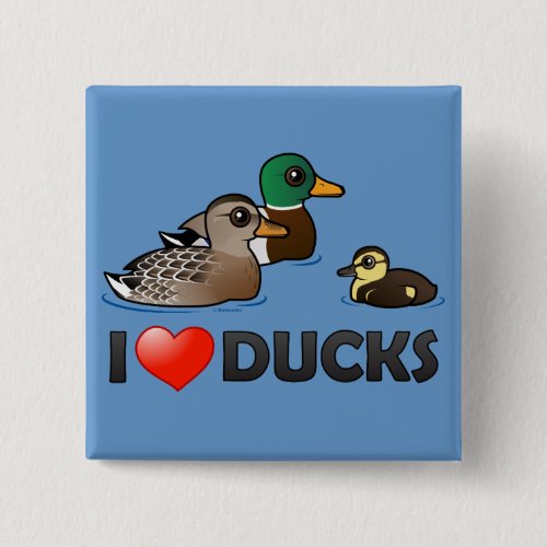 Cute I Love Ducks Gifts with Birdorable Mallard Family