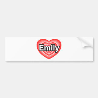 I Love Emily Bumper Stickers - Car Stickers | Zazzle