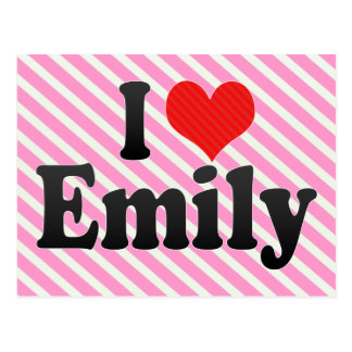 I Love Emily Gifts on Zazzle
