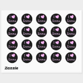I Love Emma Classic Round Sticker | Zazzle