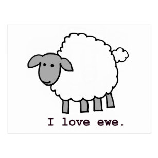 I Love Sheep Postcards | Zazzle
