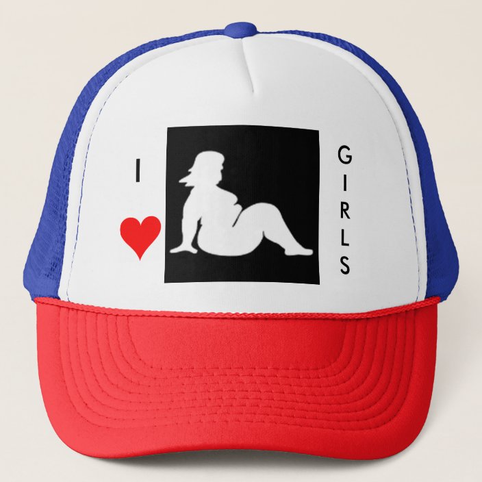 I LOVE FAT GIRLS TRUCKER HAT | Zazzle.com