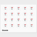 I Love FLASH DRIVES Classic Round Sticker | Zazzle