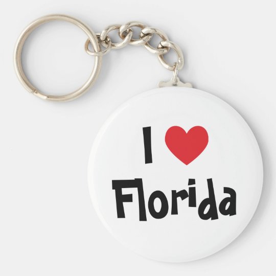 I Love Florida Keychain | Zazzle.com