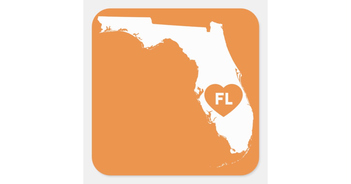 I Love Florida State Stickers | Zazzle