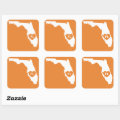 I Love Florida State Stickers | Zazzle