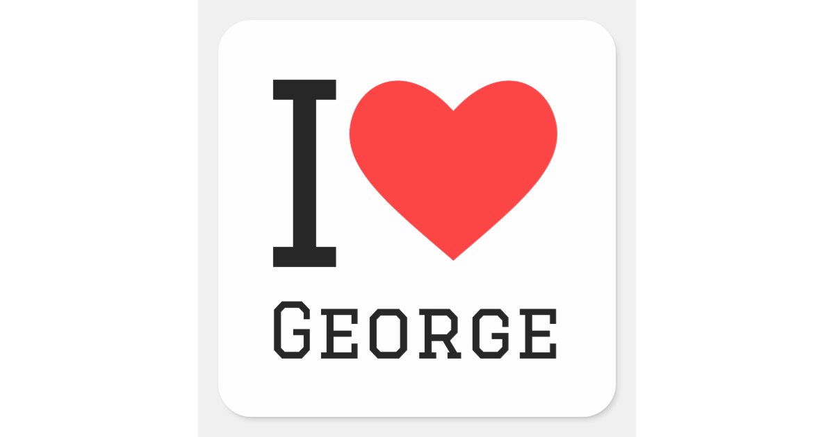 I love george square sticker | Zazzle