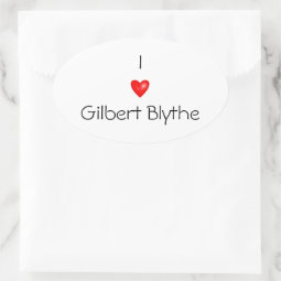 I love Gilbert Blythe car sticker | Zazzle