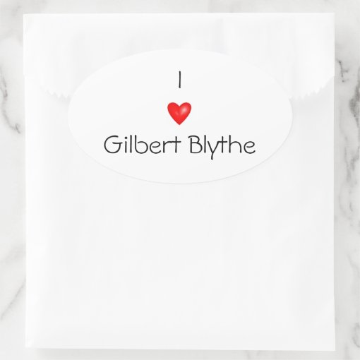 I love Gilbert Blythe car sticker | Zazzle