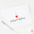 I love Gilbert Blythe car sticker | Zazzle