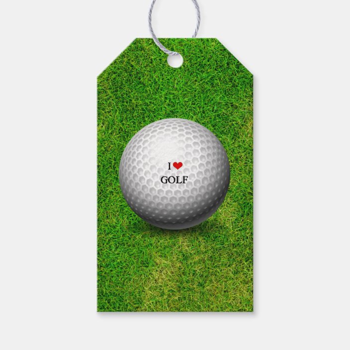 I Love Golf Gift Tags | Zazzle.com