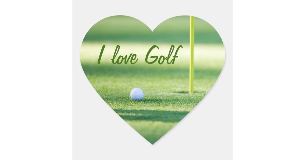 I love golf sticker | Zazzle