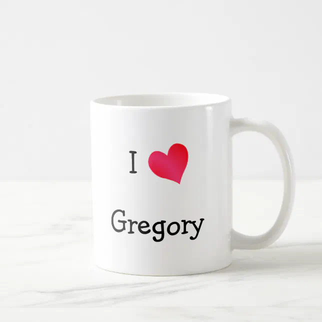 I Love Gregory Coffee Mug | Zazzle