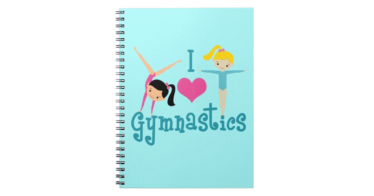 I Love Gymnastics Notebook | Zazzle