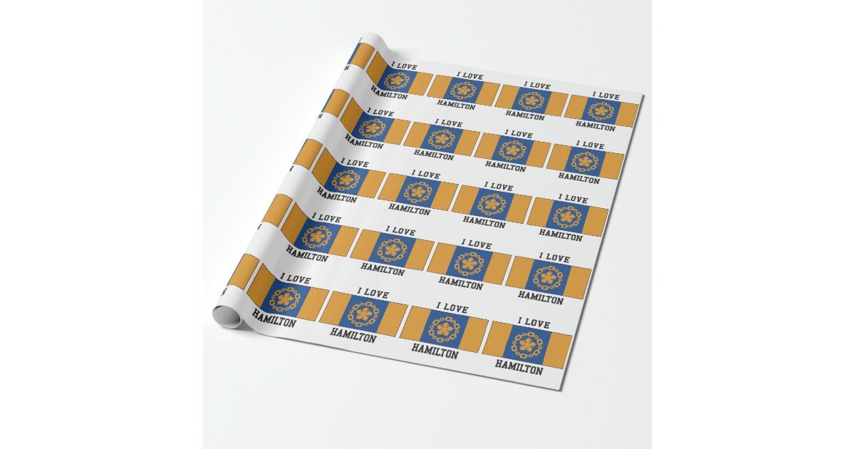 I Love Hamilton Wrapping Paper | Zazzle