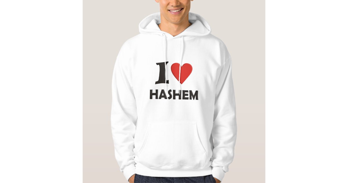 I love Hashem Hoodie | Zazzle