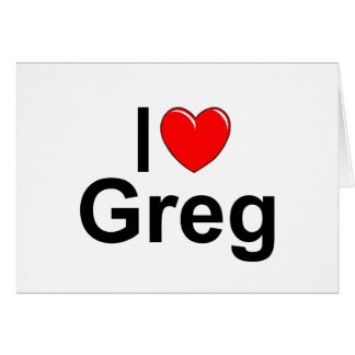 I Love Greg Gifts on Zazzle