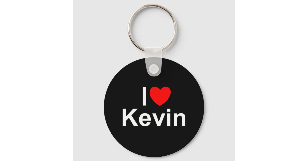I Love (Heart) Kevin Keychain | Zazzle