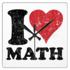 I Heart Math Large Clock | Zazzle.com