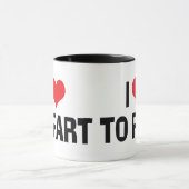I Love Heart To Fart - Funny Fart Humor Mug | Zazzle
