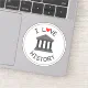 I Love History School Die Cut Sticker Decal | Zazzle