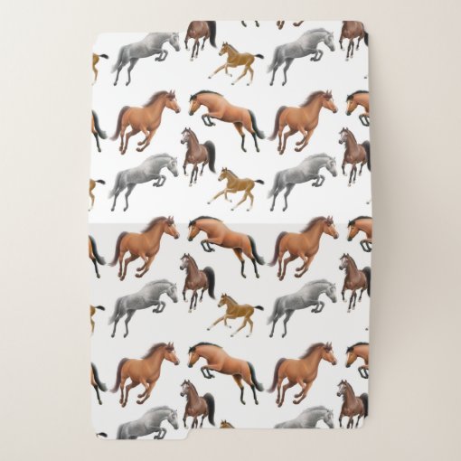 I Love Horses File Folders | Zazzle