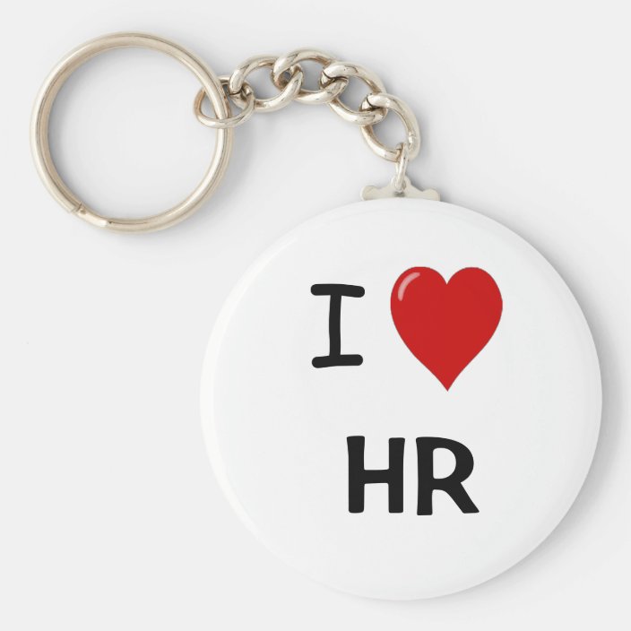 I Love HR Keychain | Zazzle.com