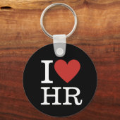 I ️ Love HR Keychain, Human Resources Department Keychain | Zazzle