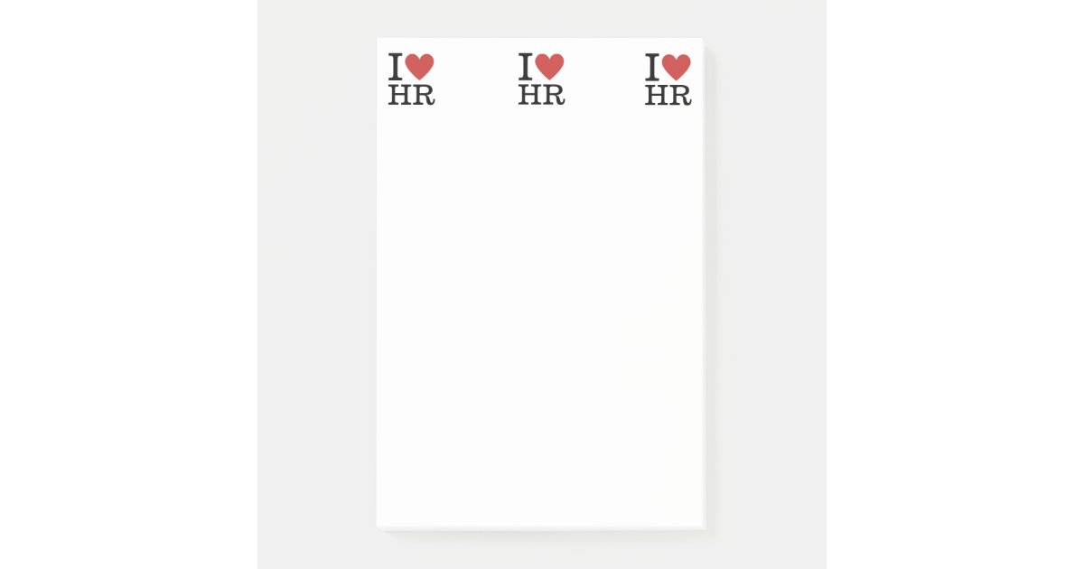 I ️ Love HR Notes - Human Resources Dept. | Zazzle